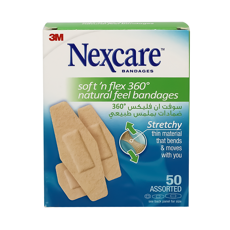 Nexcare Soft N Flex 360 Comfort Bandages Assorted 50'S 57650 D – Beauty ...