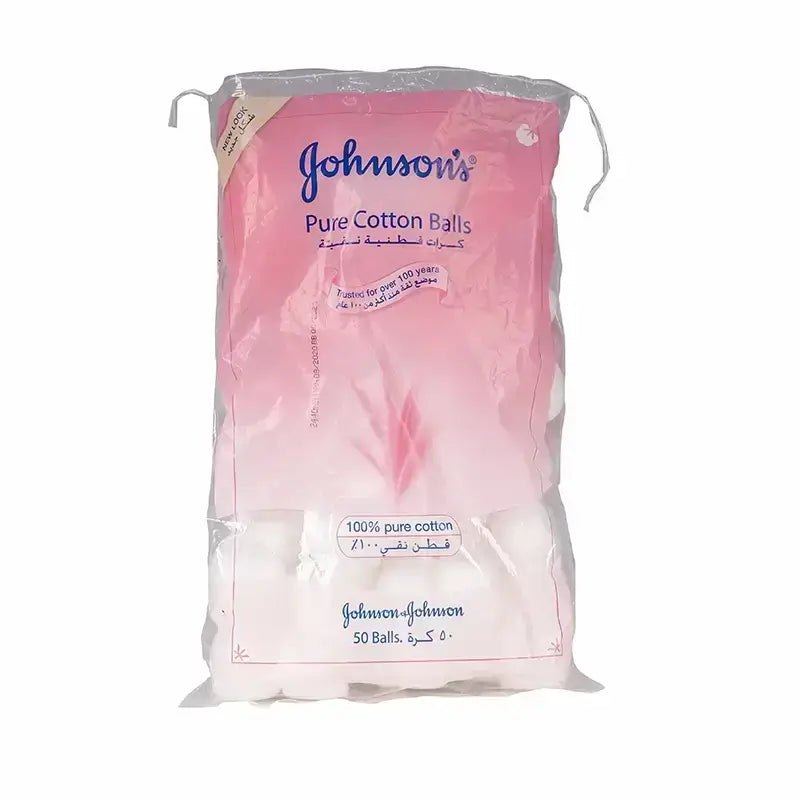 Johnson Pure Cotton Balls 50'S – Beauty Vitamins