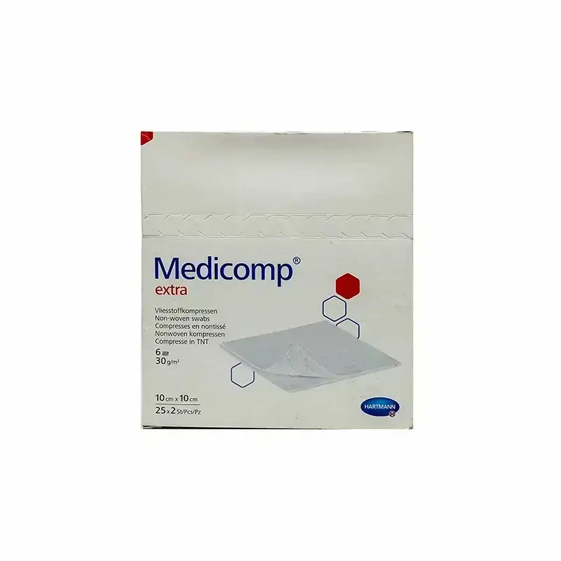 Hartmann Medicomp Extra Non-Woven Swabs 10x10 cm 25 Pcs 421735 – Beauty ...